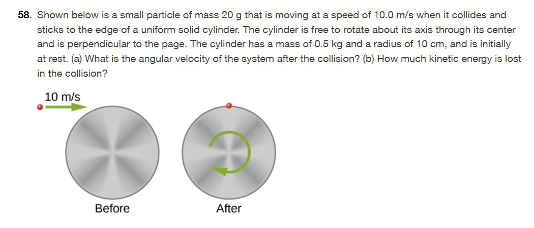Solved Problem 1: Angular collision (12 pts.)A. ﻿What is | Chegg.com