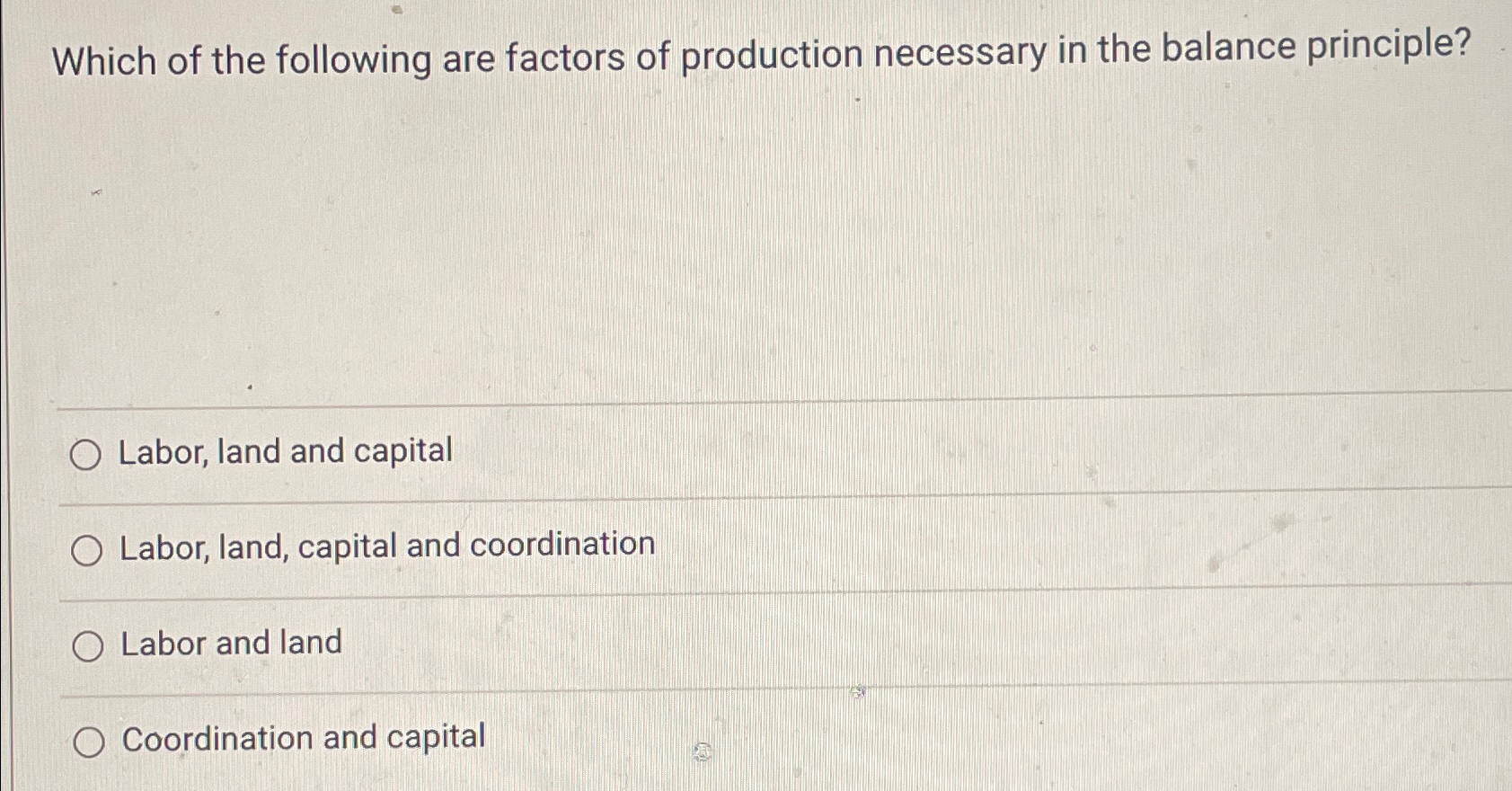 Solved Which of the following are factors of production | Chegg.com