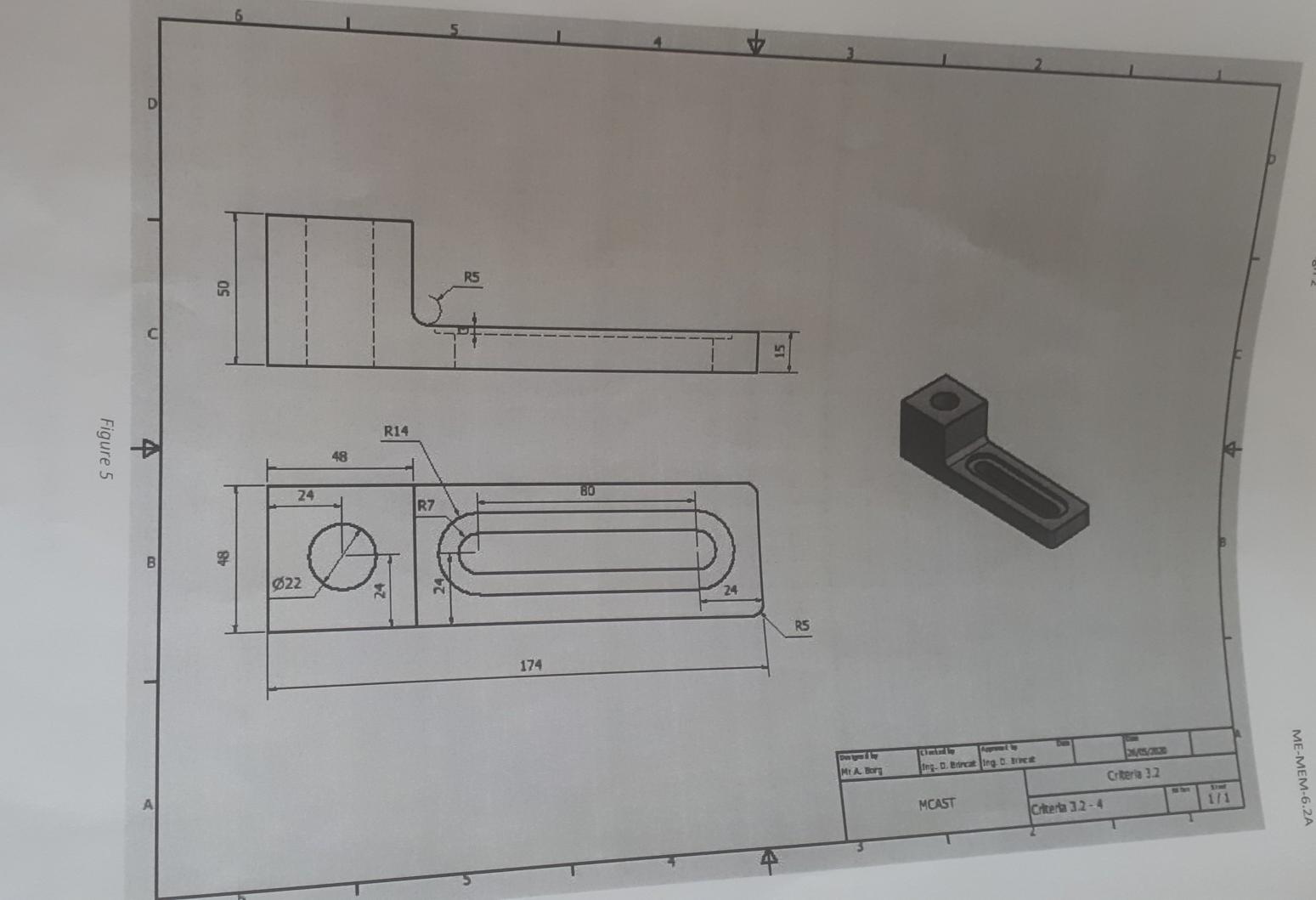 Solved 7) Manually, write a part-program using G codes and M | Chegg.com