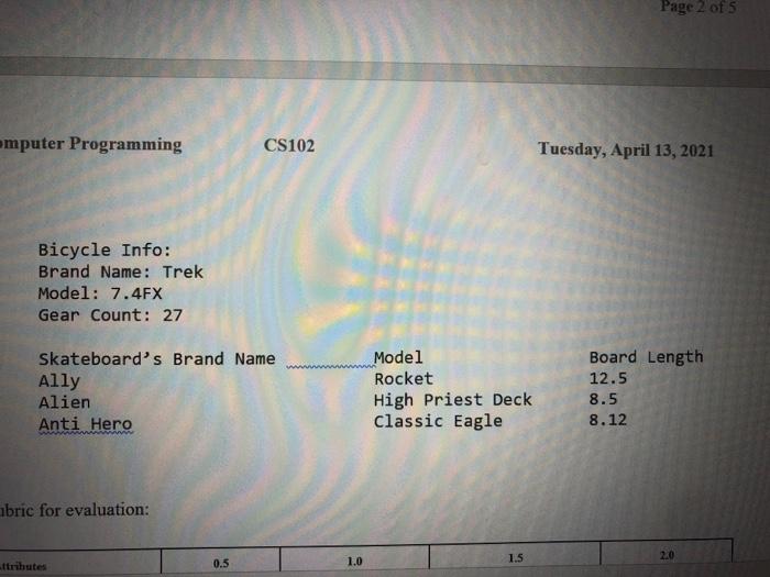 Solved Paragraph Style 1. Based on the UML class diagram and | Chegg.com