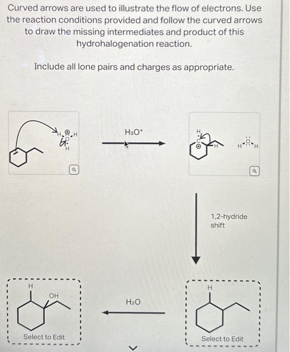 Solved Curved arrows are used to illustrate the flow of | Chegg.com