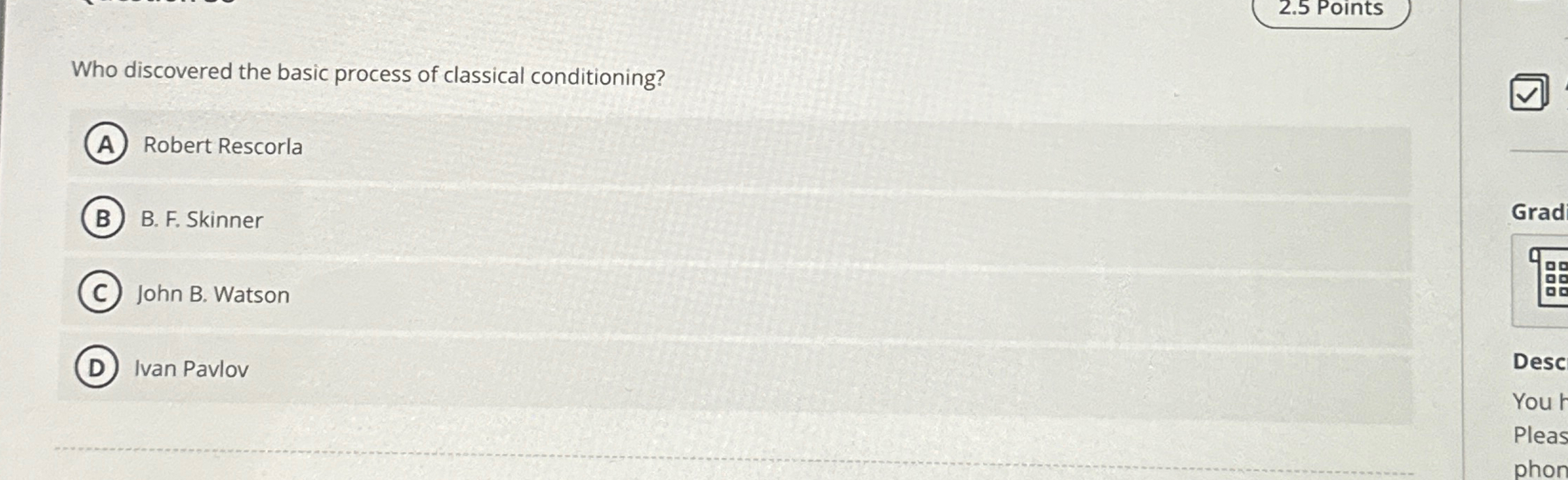 Solved 2.5 ﻿PointsWho discovered the basic process of | Chegg.com
