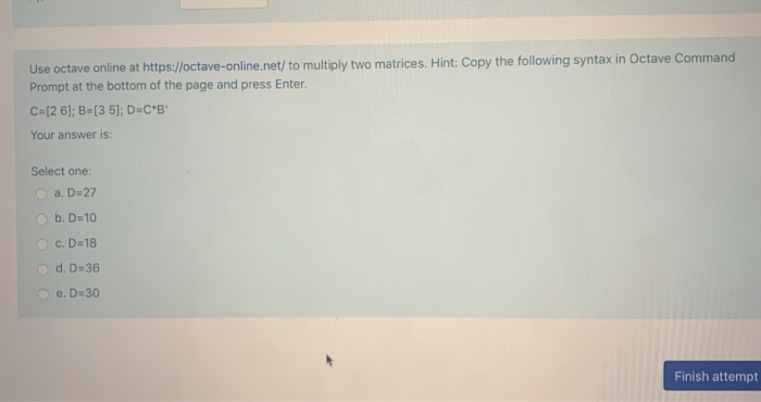 Solved Use octave online at https://octave-online.net/ to | Chegg.com
