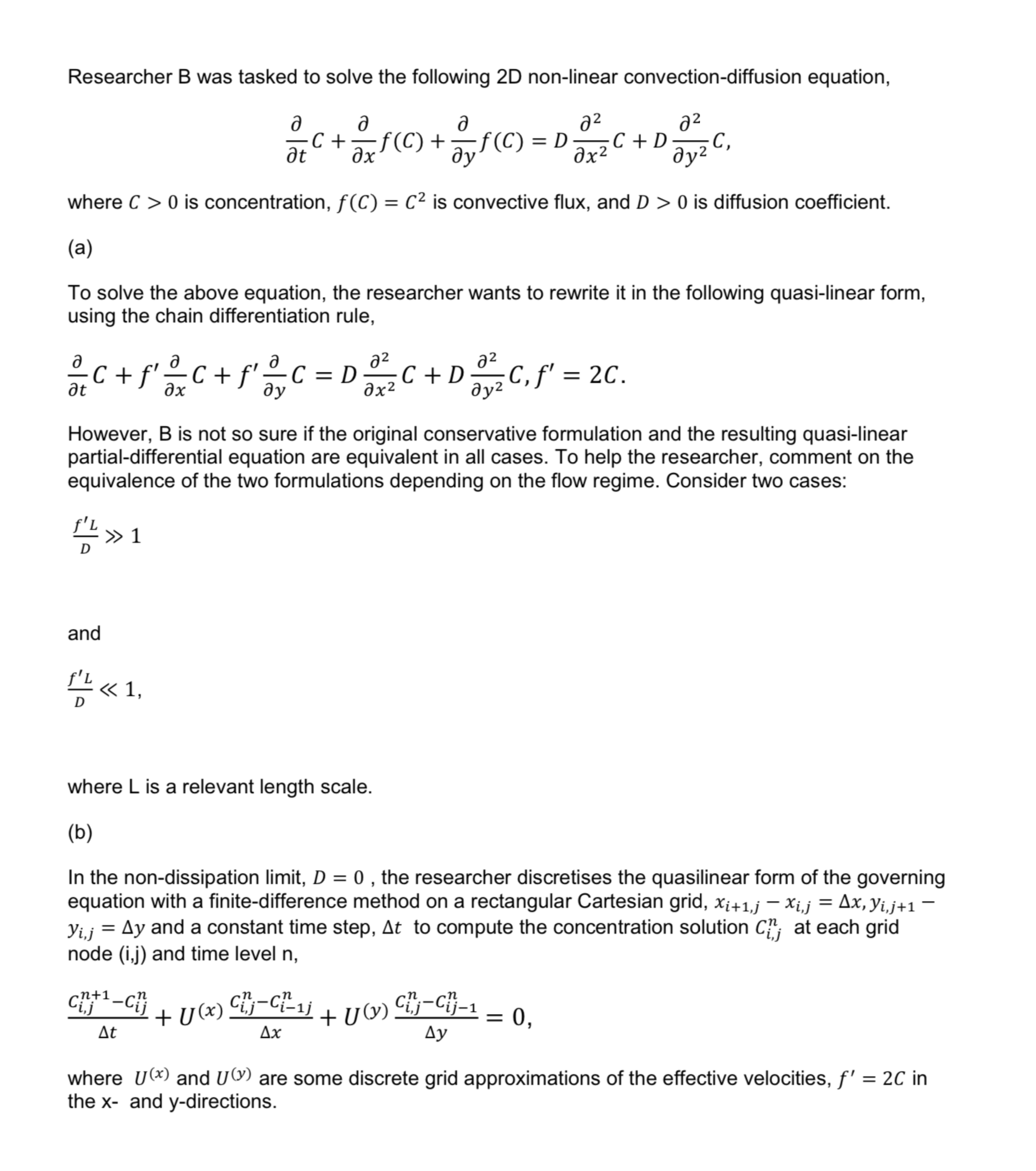 Question from 2021 ﻿Researcher B was tasked to solve | Chegg.com