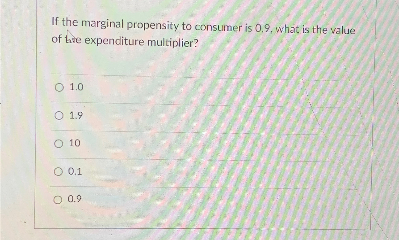 Solved If the marginal propensity to consumer is 0.9 , ﻿what | Chegg.com