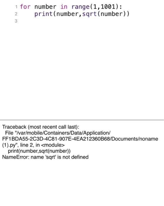 Solved YOUR TURN - Write a program that prints the numbers | Chegg.com