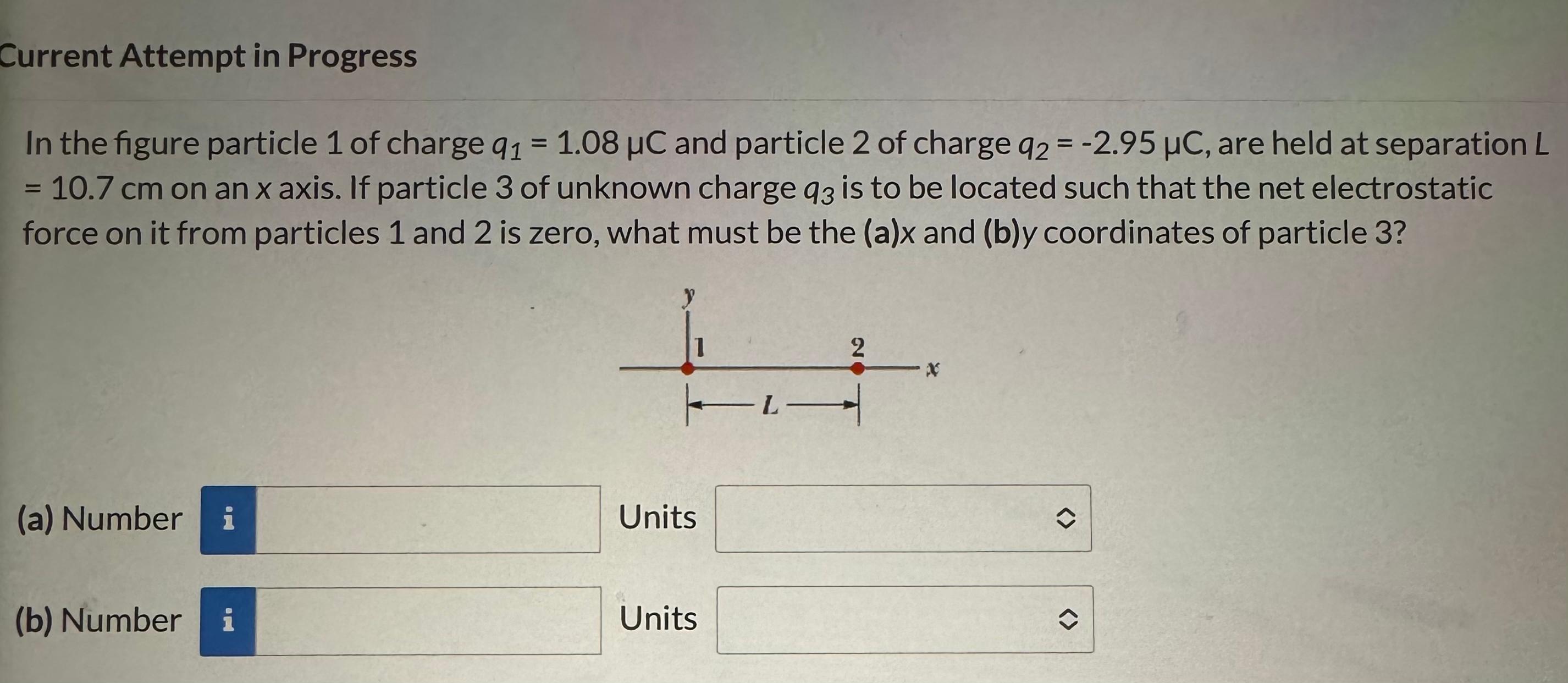 Solved Current Attempt in ProgressIn the figure particle 1 | Chegg.com