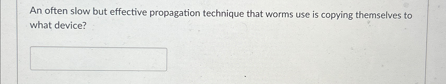 Solved An often slow but effective propagation technique | Chegg.com