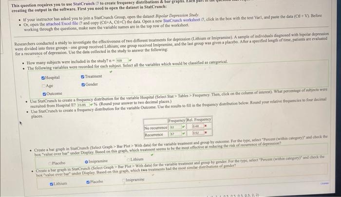Solved This question requires you to use StatCrunch is to | Chegg.com