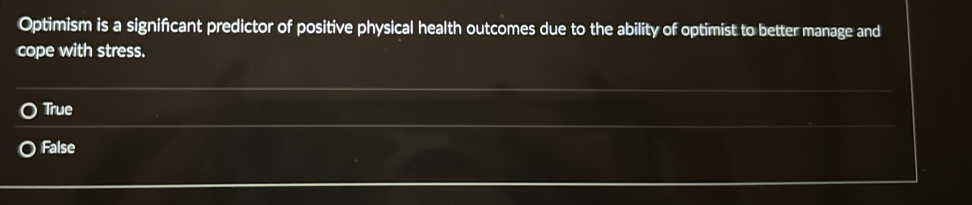 Solved Optimism is a significant predictor of positive | Chegg.com