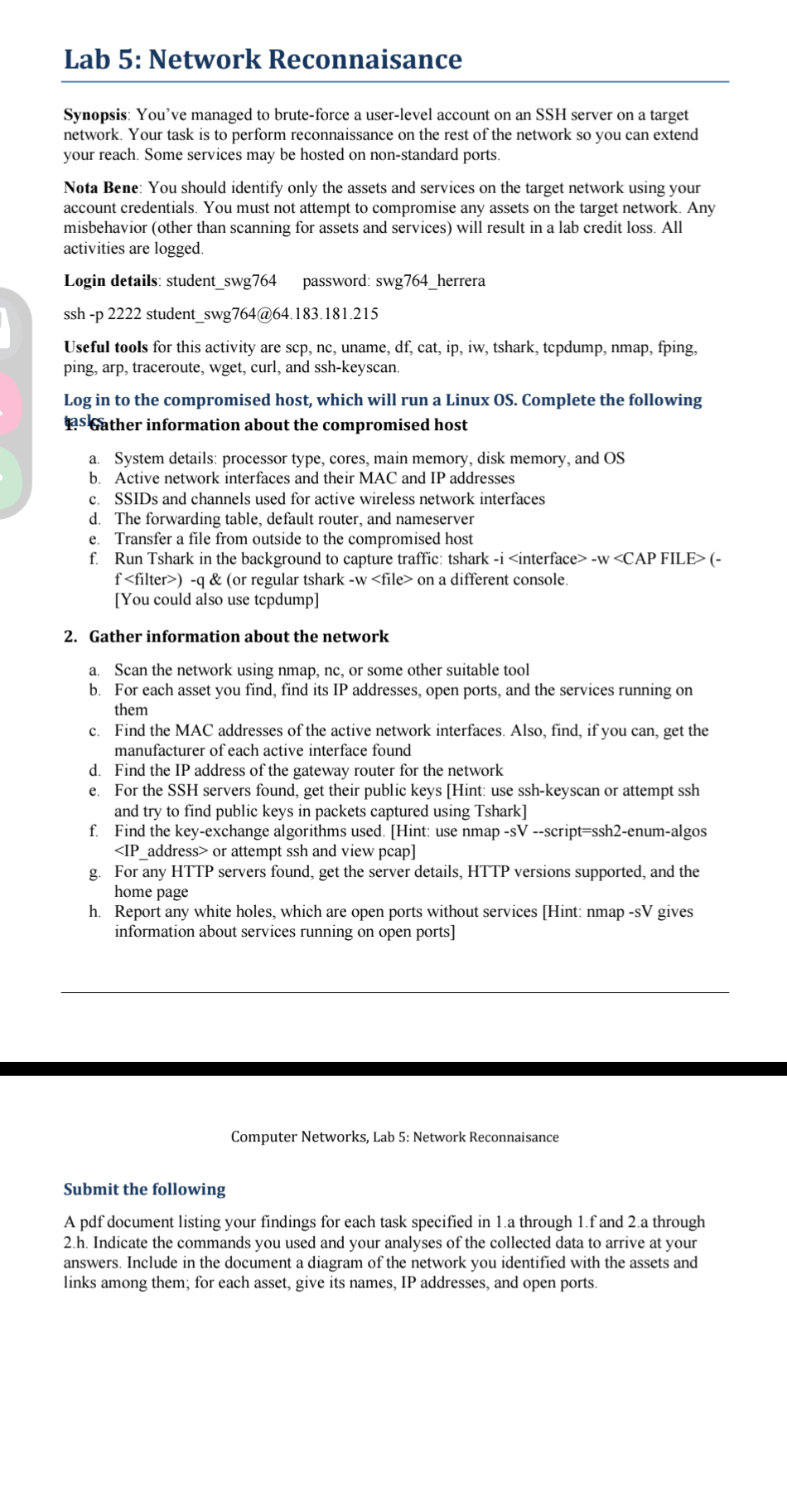 Solved Ping Arp Traceroute Wget Curl And Ssh Keyscan 9709