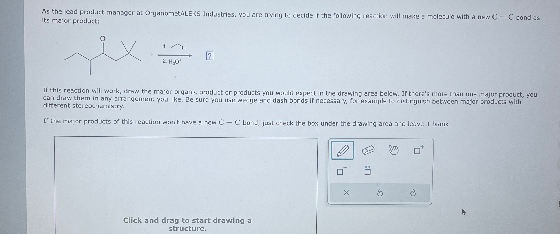 Solved As the lead product manager at OrganometALEKS | Chegg.com