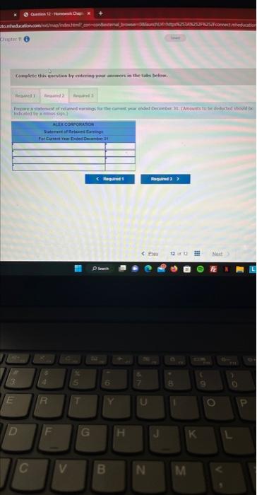 Solved Alex Corporation reports the following components of | Chegg.com