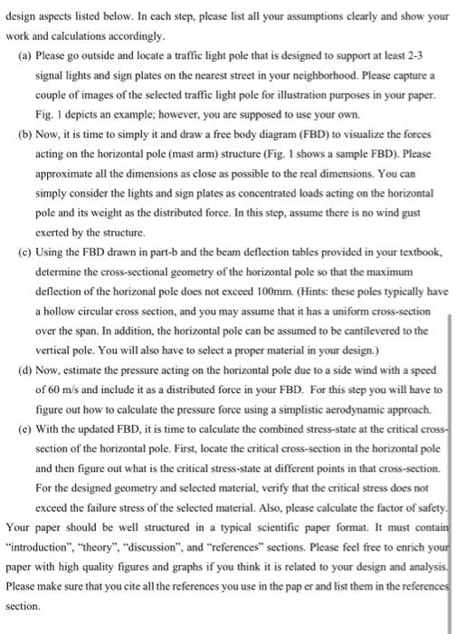 COS Galloping Load Case Figure 1: An example traffic | Chegg.com