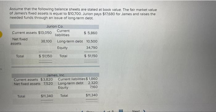 Solved Assume that the following balance sheets are stated | Chegg.com