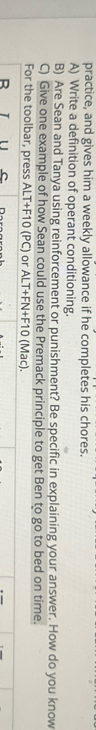 Solved practice, and gives him a weekly allowance if he | Chegg.com