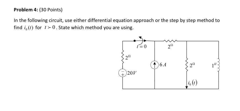 Solved Problem 4: (30 ﻿Points)In the following circuit, use | Chegg.com