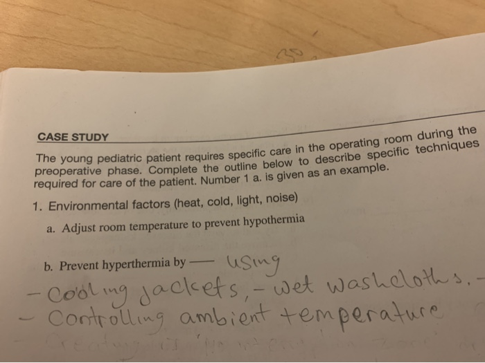 6. Surgical technique CASE STUDY The young | Chegg.com