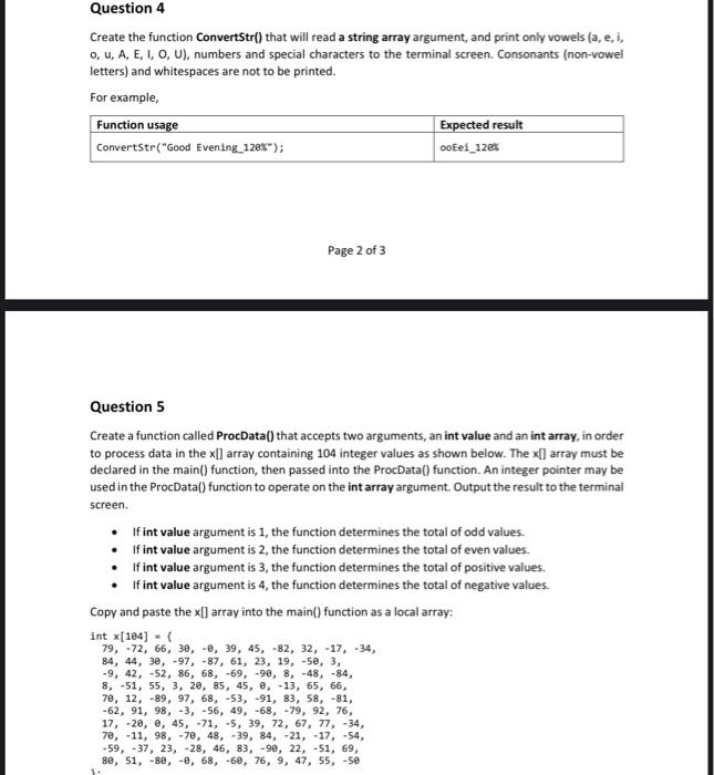 Solved Create the function ConvertStr() that will read a | Chegg.com