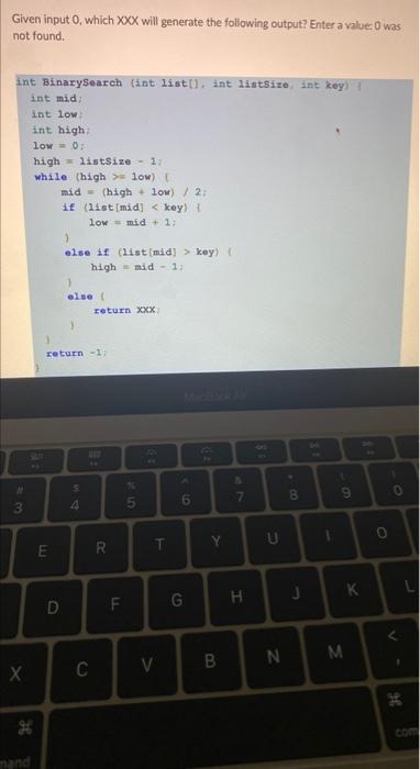 Solved Given input 0 , which XXX will generate the foliowing | Chegg.com