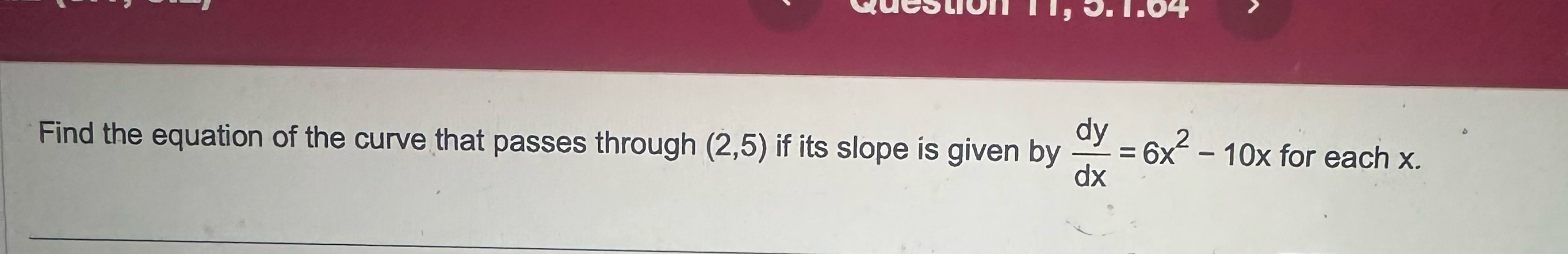 Solved Find the equation of the curve that passes through | Chegg.com