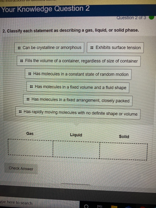 Solved Your Knowledge Question 2 Question 2013 2. Classify | Chegg.com