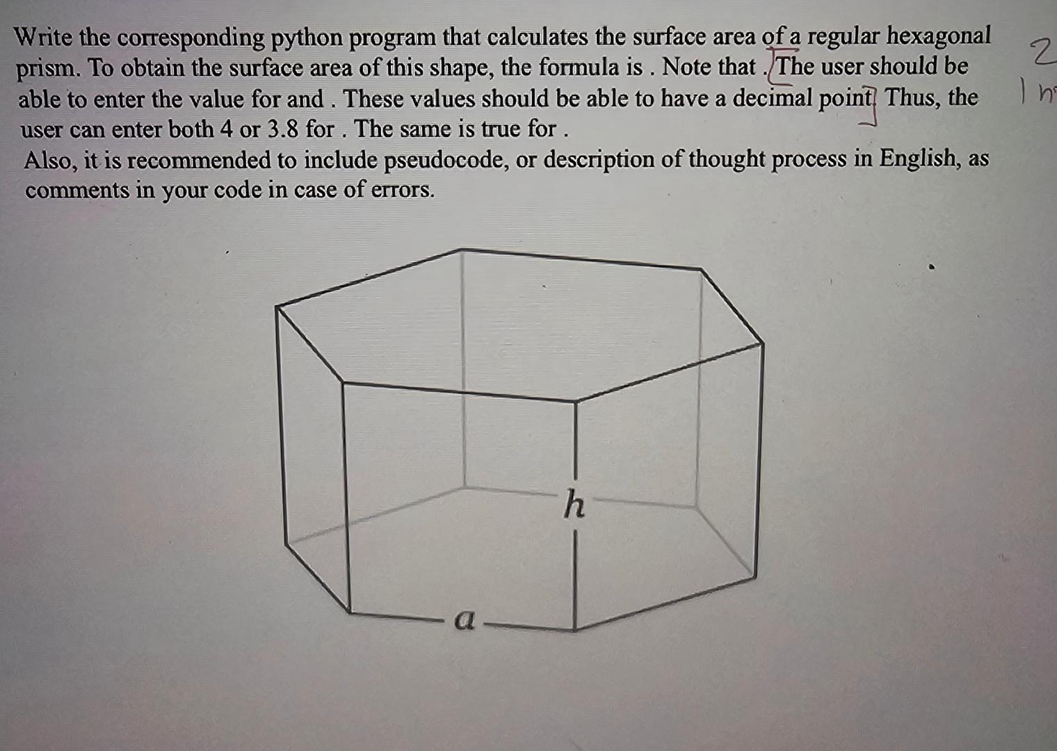 Solved Write the corresponding python program that | Chegg.com