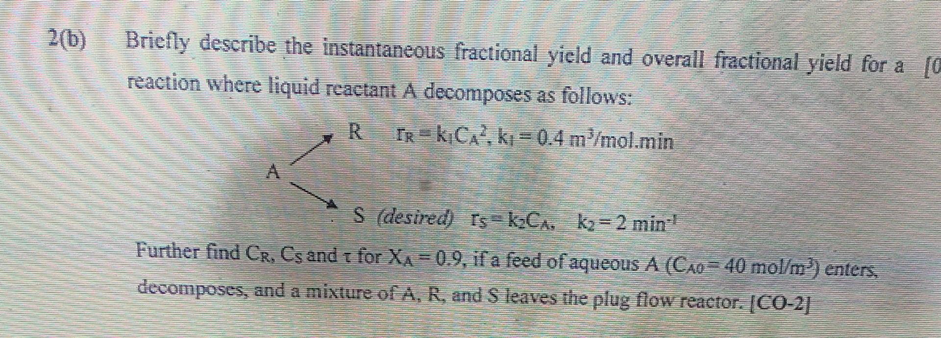 Solved 2(b) Briefly describe the instantaneous fractional | Chegg.com