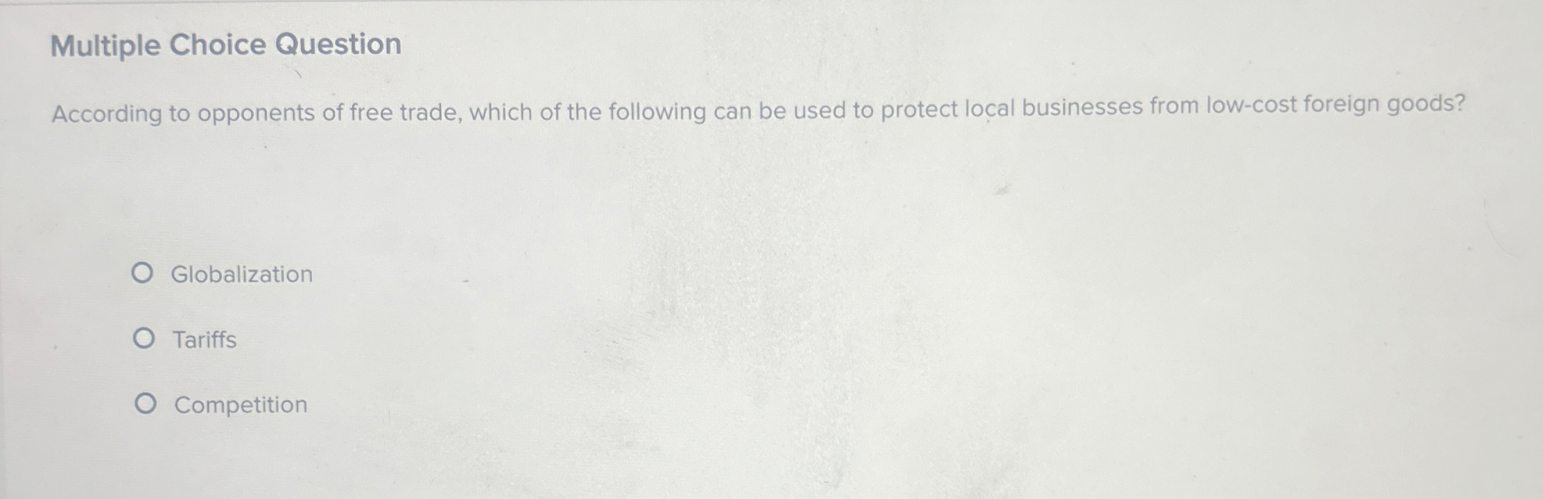 Solved Multiple Choice QuestionAccording to opponents of | Chegg.com