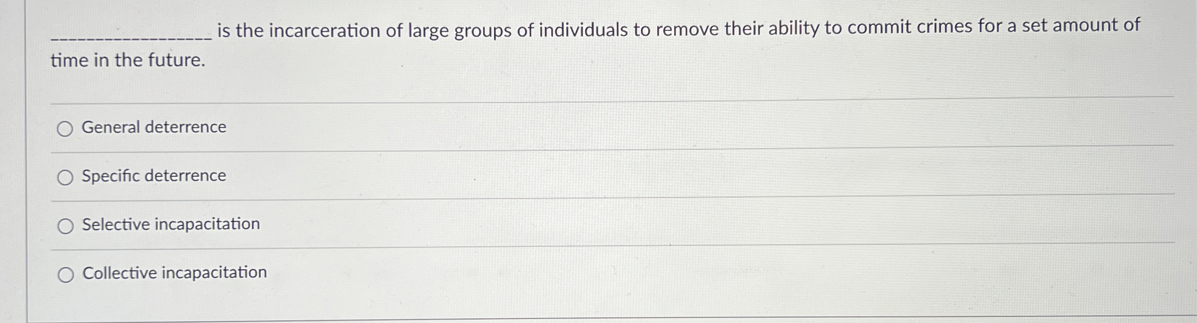 Solved q, ﻿is the incarceration of large groups of | Chegg.com