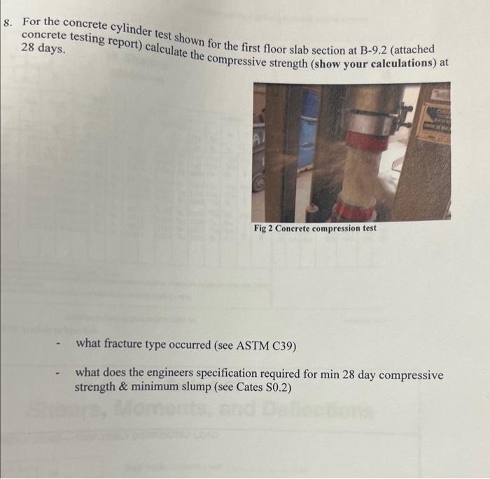 7. Using the attached soil boring log from the Thomas | Chegg.com