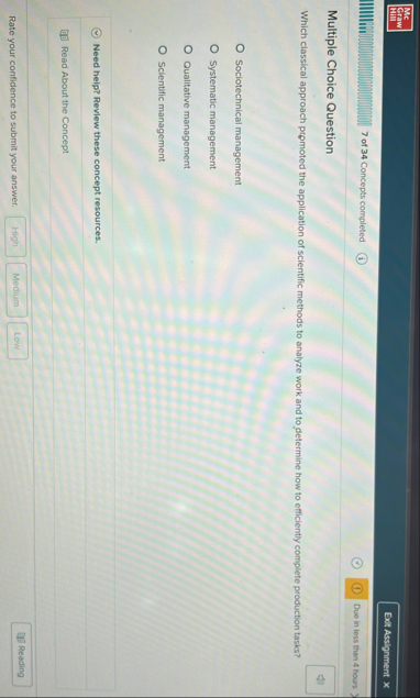 Solved McGraw배III7 ﻿of 34 ﻿Concepts completedDue in less | Chegg.com