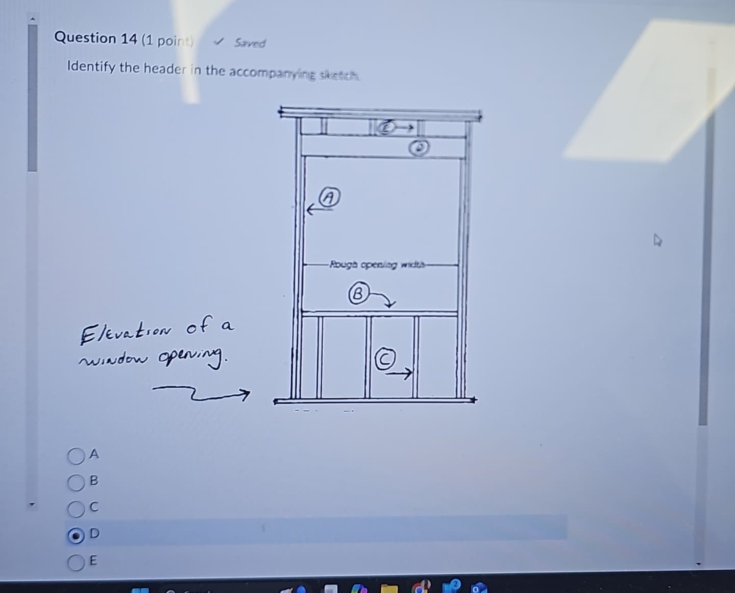 Solved Question 14 (1 ﻿point)Identify the header in the | Chegg.com
