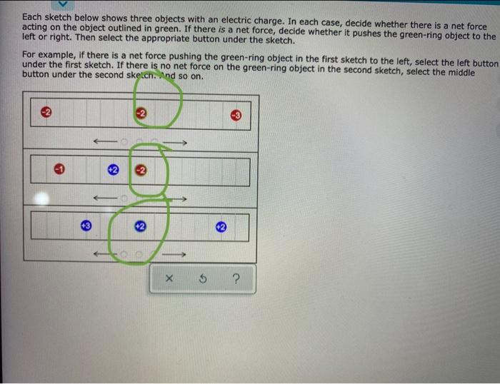 Solved Each sketch below shows three objects with an | Chegg.com