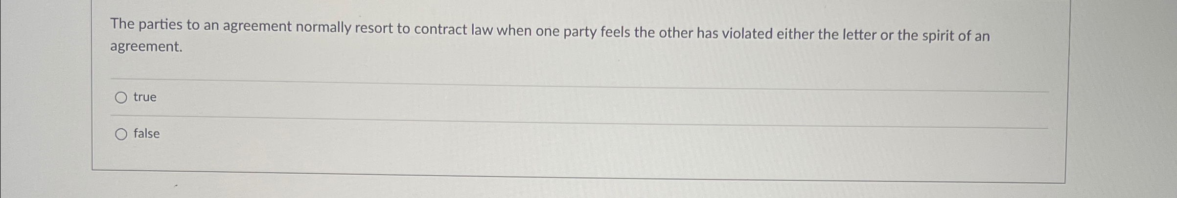 Solved The parties to an agreement normally resort to | Chegg.com