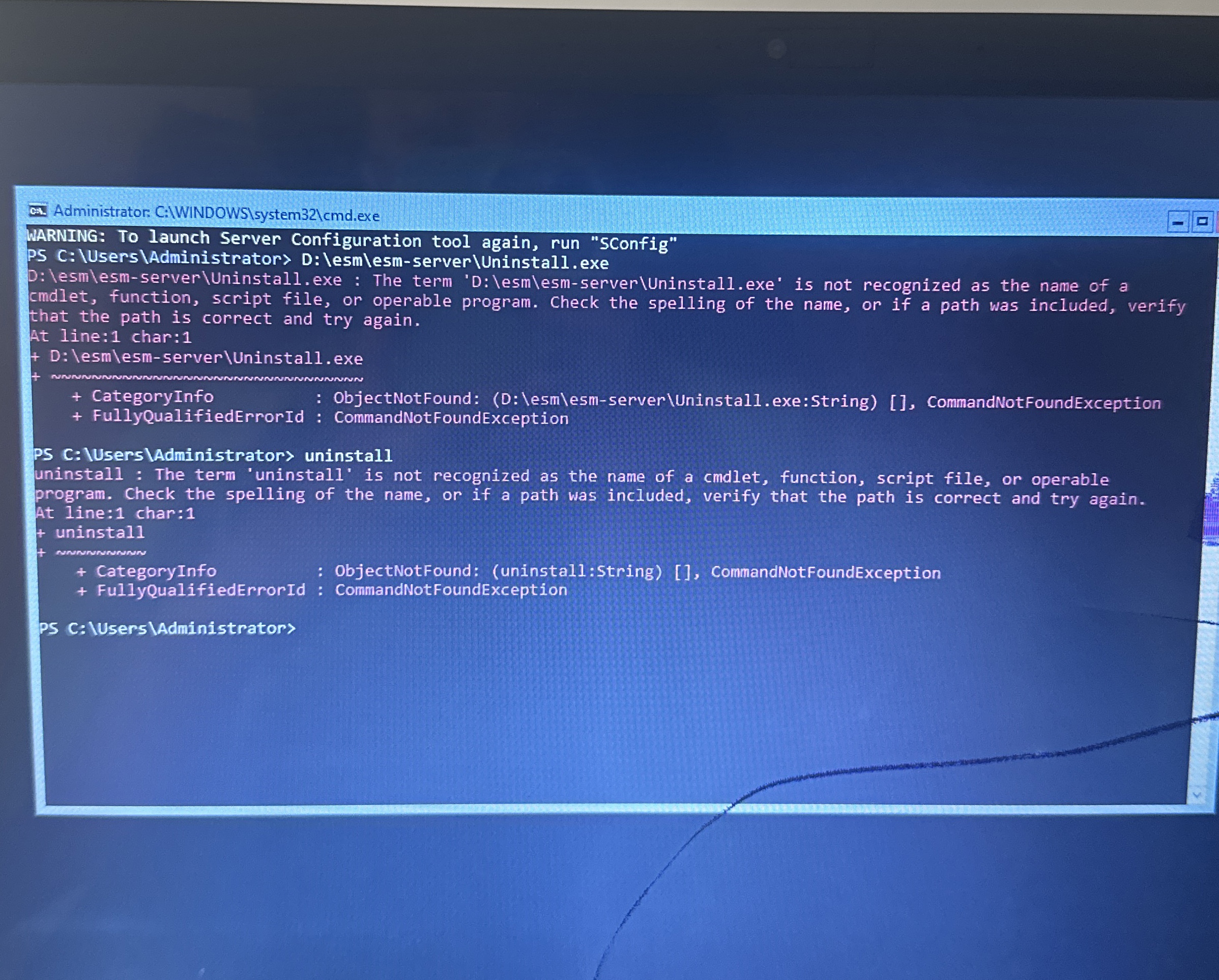 Solved Administrator C:IWINDOWS\system32ไcmd.exeWARNING: To | Chegg.com