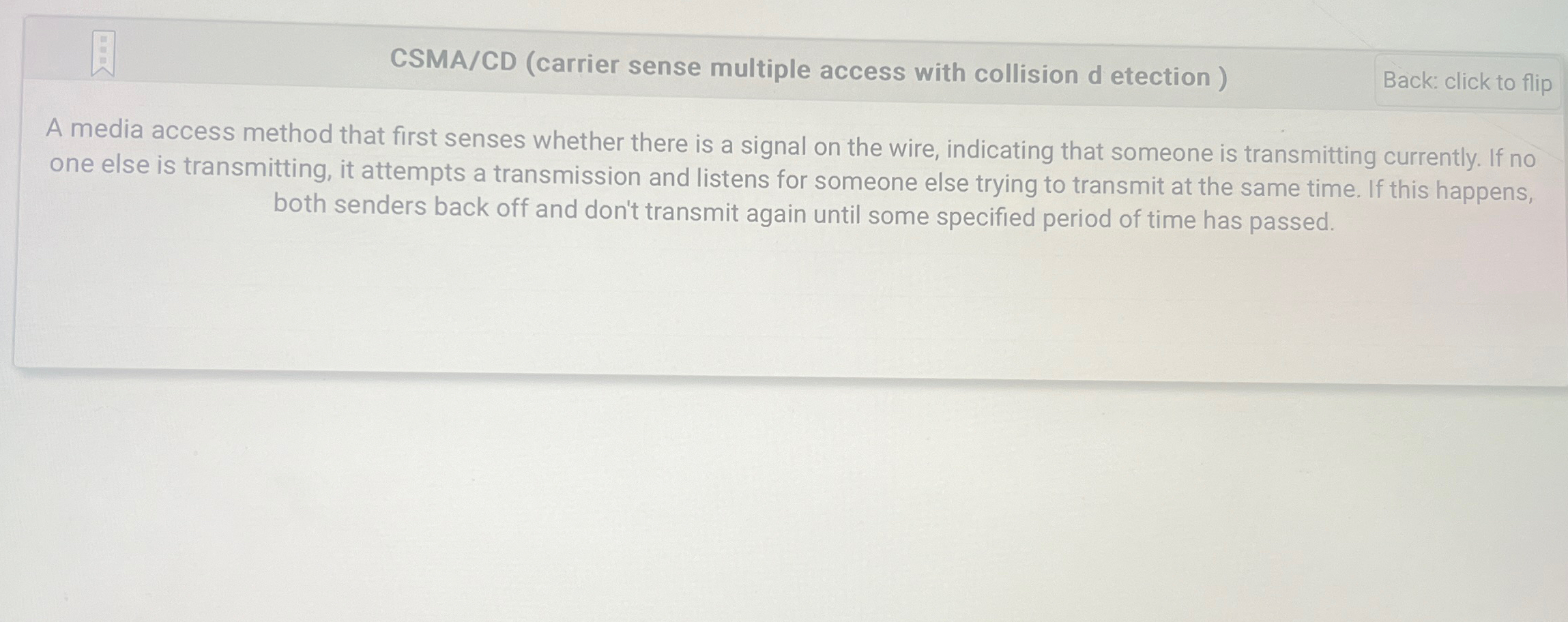 Solved CSMA/CD (carrier sense multiple access with collision | Chegg.com