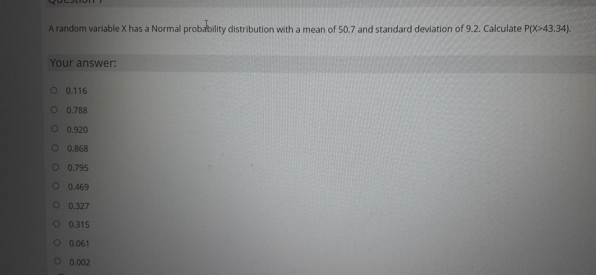 Solved A random variable X has a Normal probability | Chegg.com