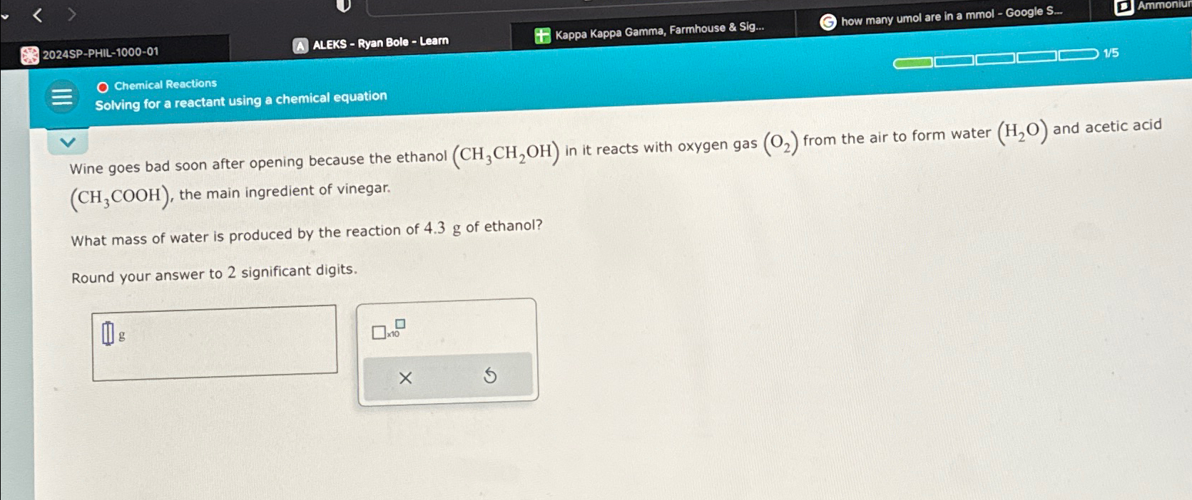 Solved 2024SP-PHIL-1000-01ALEKS - ﻿Ryan Bole - ﻿LeamKappa | Chegg.com
