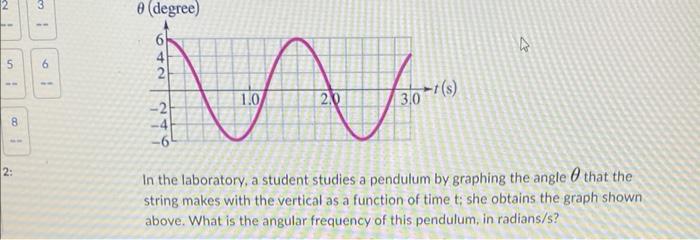 Solved In the laboratory, a student studies a pendulum by | Chegg.com