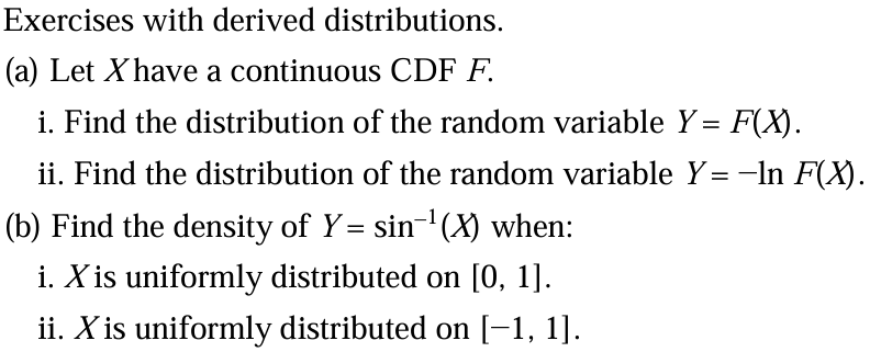 Solved Exercises with derived distributions.(a) ﻿Let x ﻿have | Chegg.com
