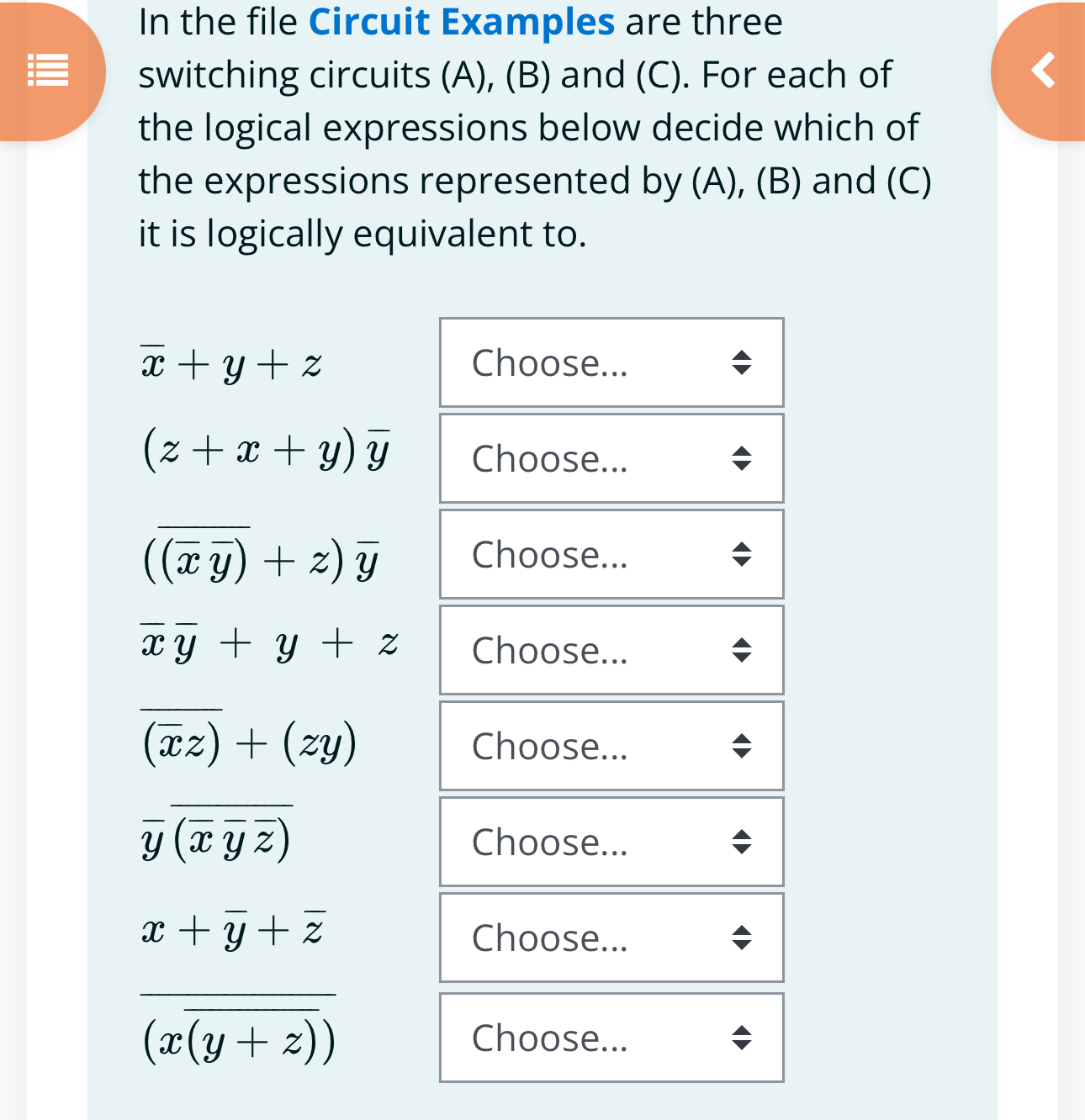 Solved In the file Circuit Examples are threeswitching | Chegg.com