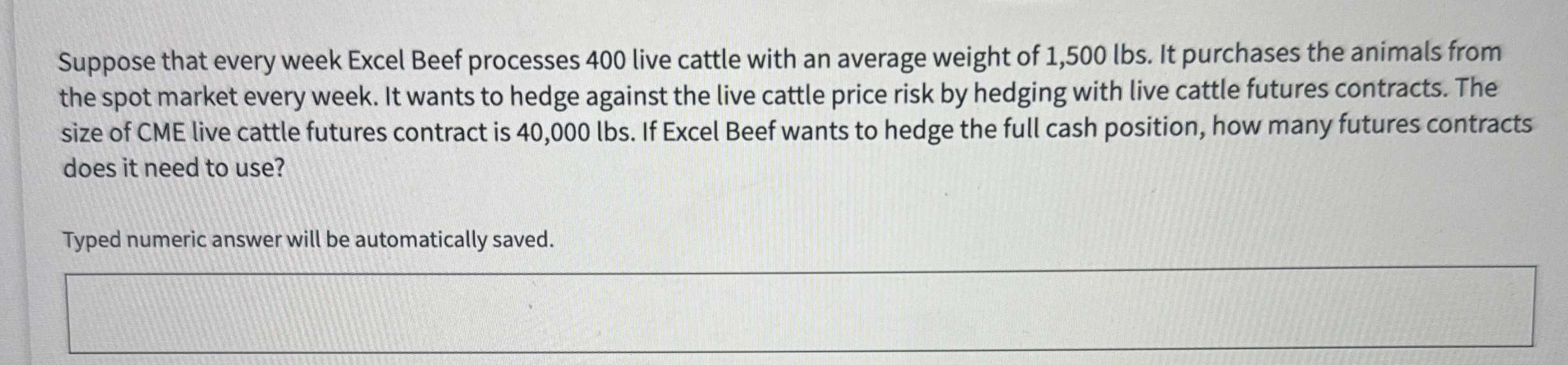 Suppose that every week Excel Beef processes 400 | Chegg.com