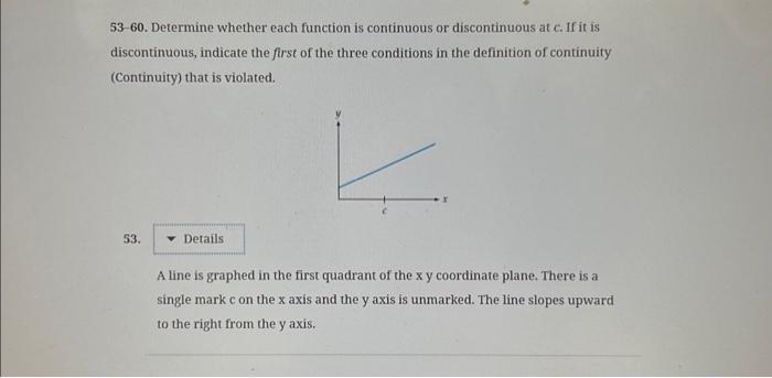 Solved 53-60. Determine whether each function is continuous | Chegg.com