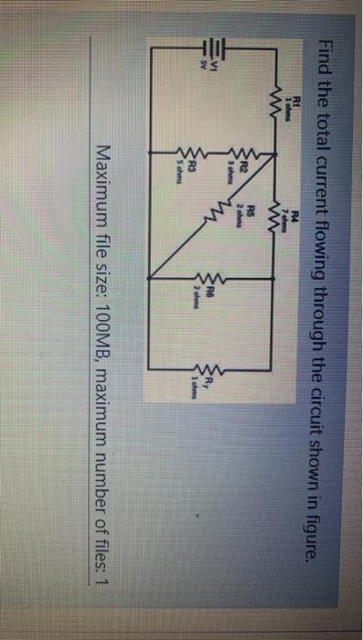 Solved Find the total current flowing through the circuit | Chegg.com