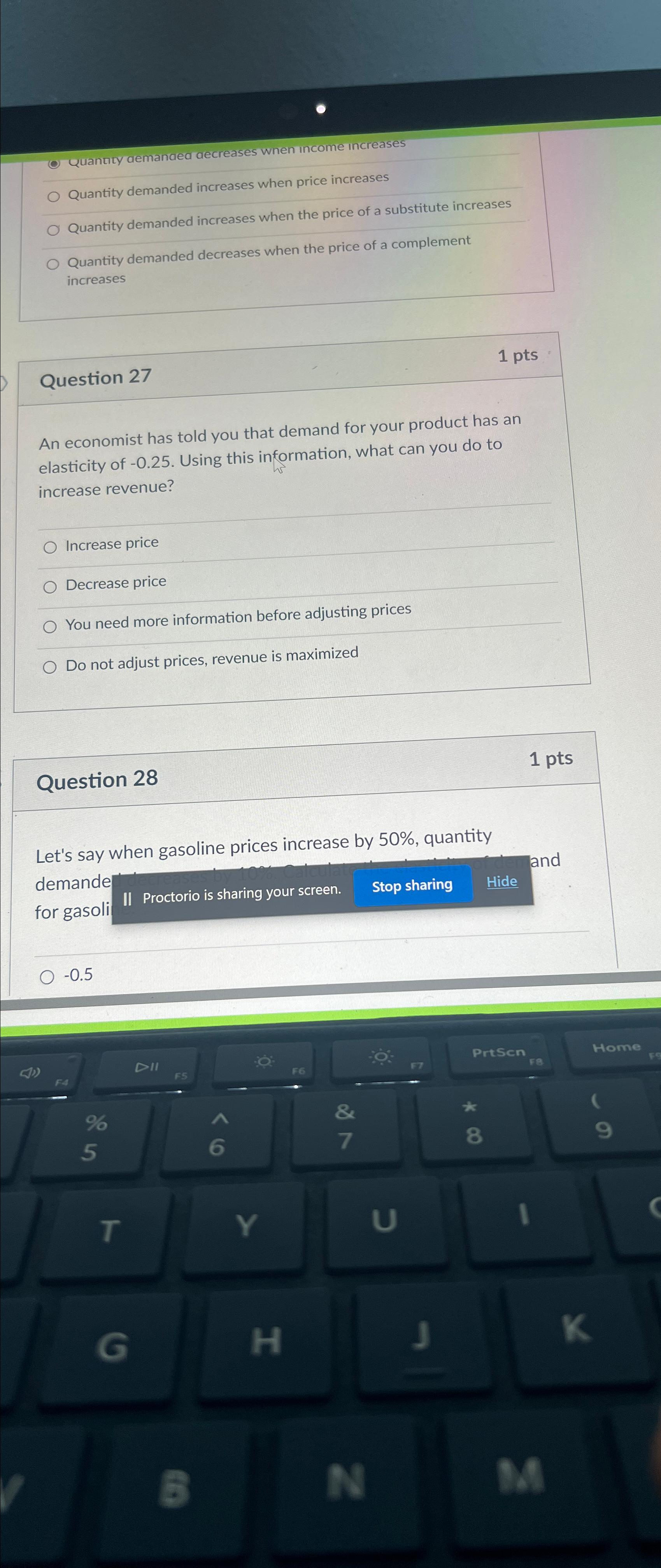 Solved Quantity demancied decreases when income | Chegg.com