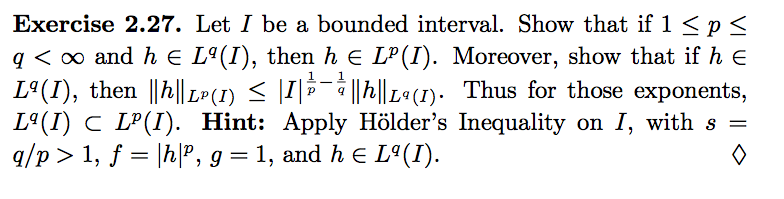 Solved Exercise 2.27. ﻿Let I be a bounded interval. Show | Chegg.com