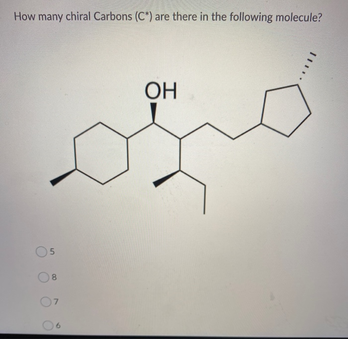 Solved How many chiral Carbons (C*) are there in the | Chegg.com
