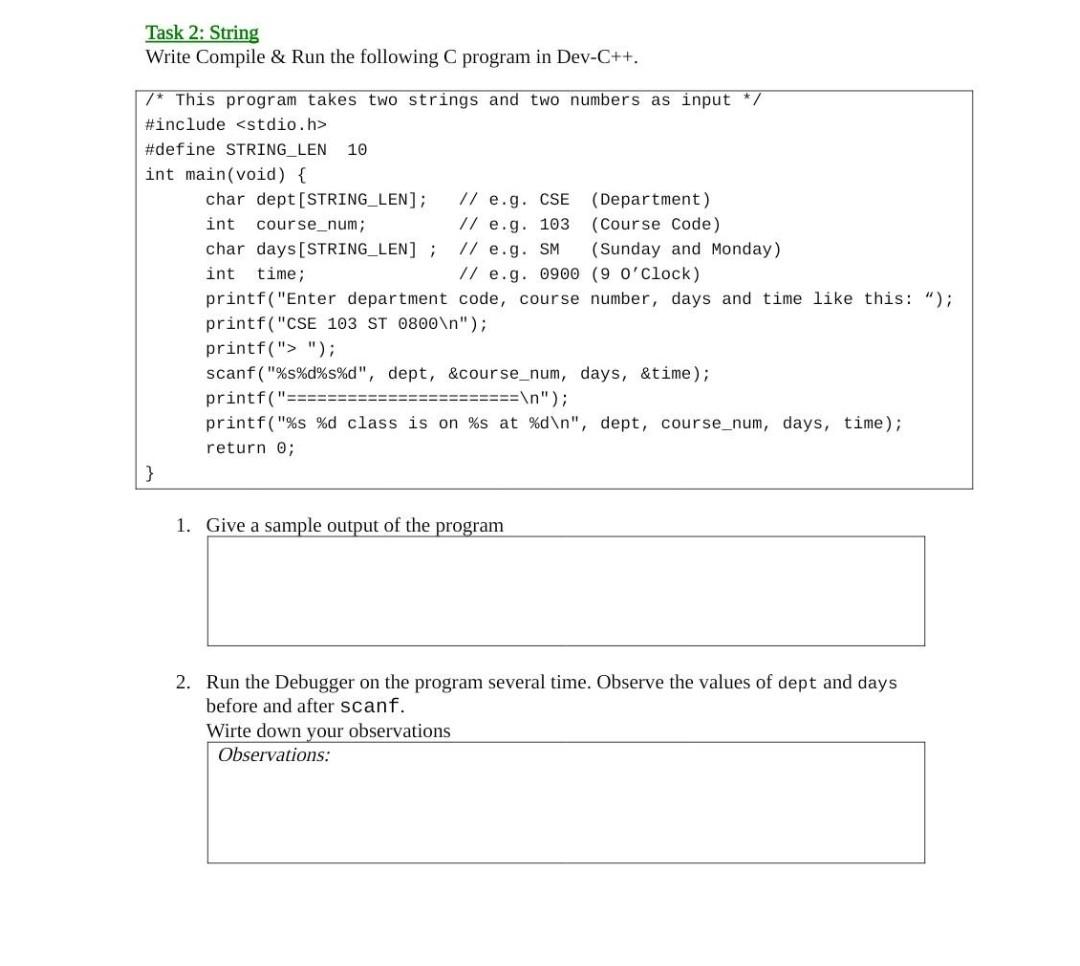 Solved Task 1: Arrays Write Compile & Run the following | Chegg.com