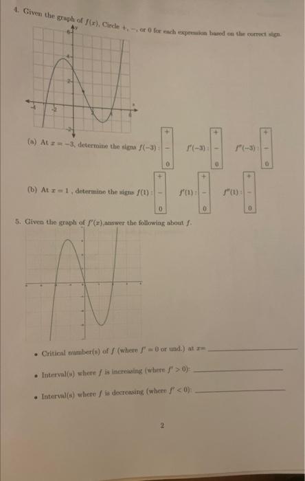 Solved 1. Sketch a function f(x) with the following | Chegg.com